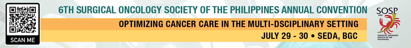 Welcome to SOSP! - Surgical Oncology Society of the Philippines